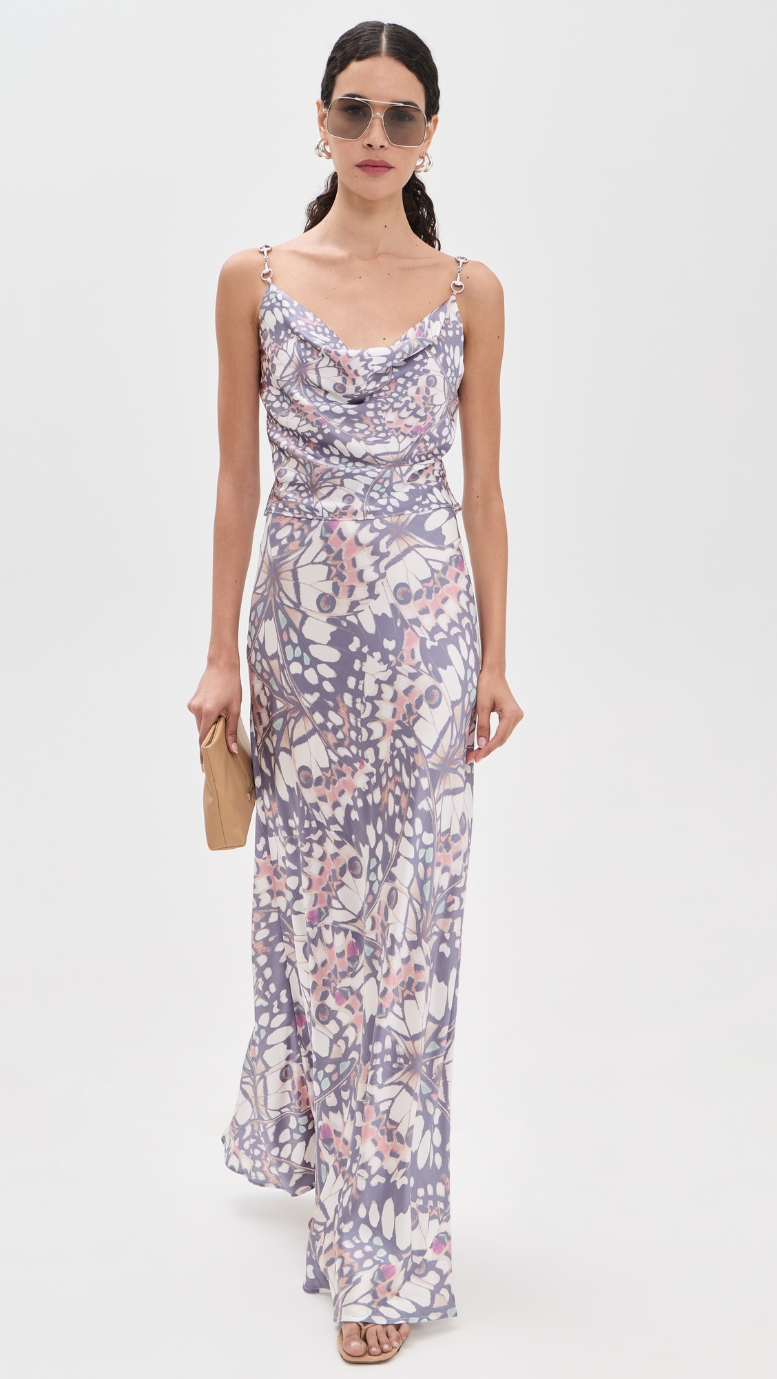 L'AGENCE L'AGENCE Calista Trim Cami - Butterfly Print